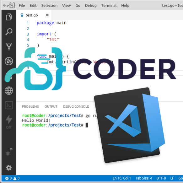 ブラウザでVSCodeが使えるクラウド IDE「Coder」を使ってみた。〜サインアップからプログラム実行まで〜 | 非IT企業に勤める中年 ...